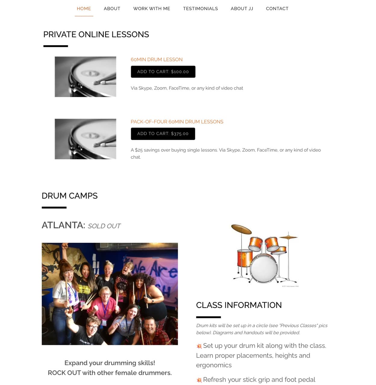 Website Builder for Music Teachers with Templates | Bandzoogle